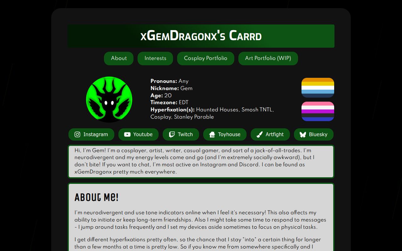 xGemDragonx's Profile
